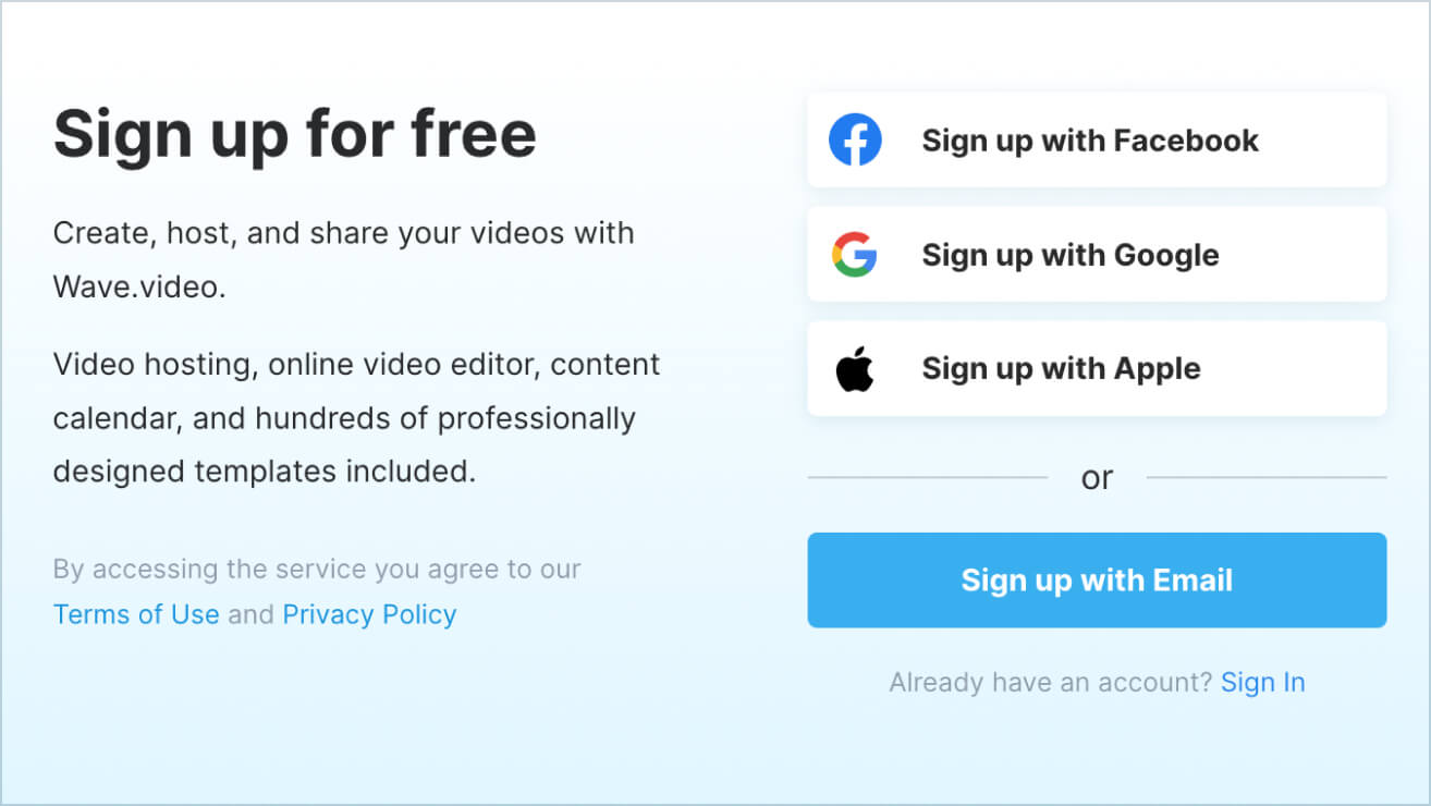 Free Online Video Conferencing & Meetings | Wave.video