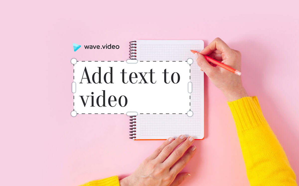 Add Text To Video Online Wave video